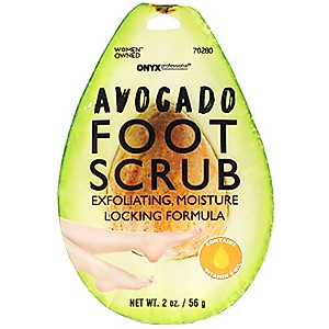 Onyx Professional Avocado Foot Scrub, Gentle Exfoliating Foot Treatment with Vitamin E