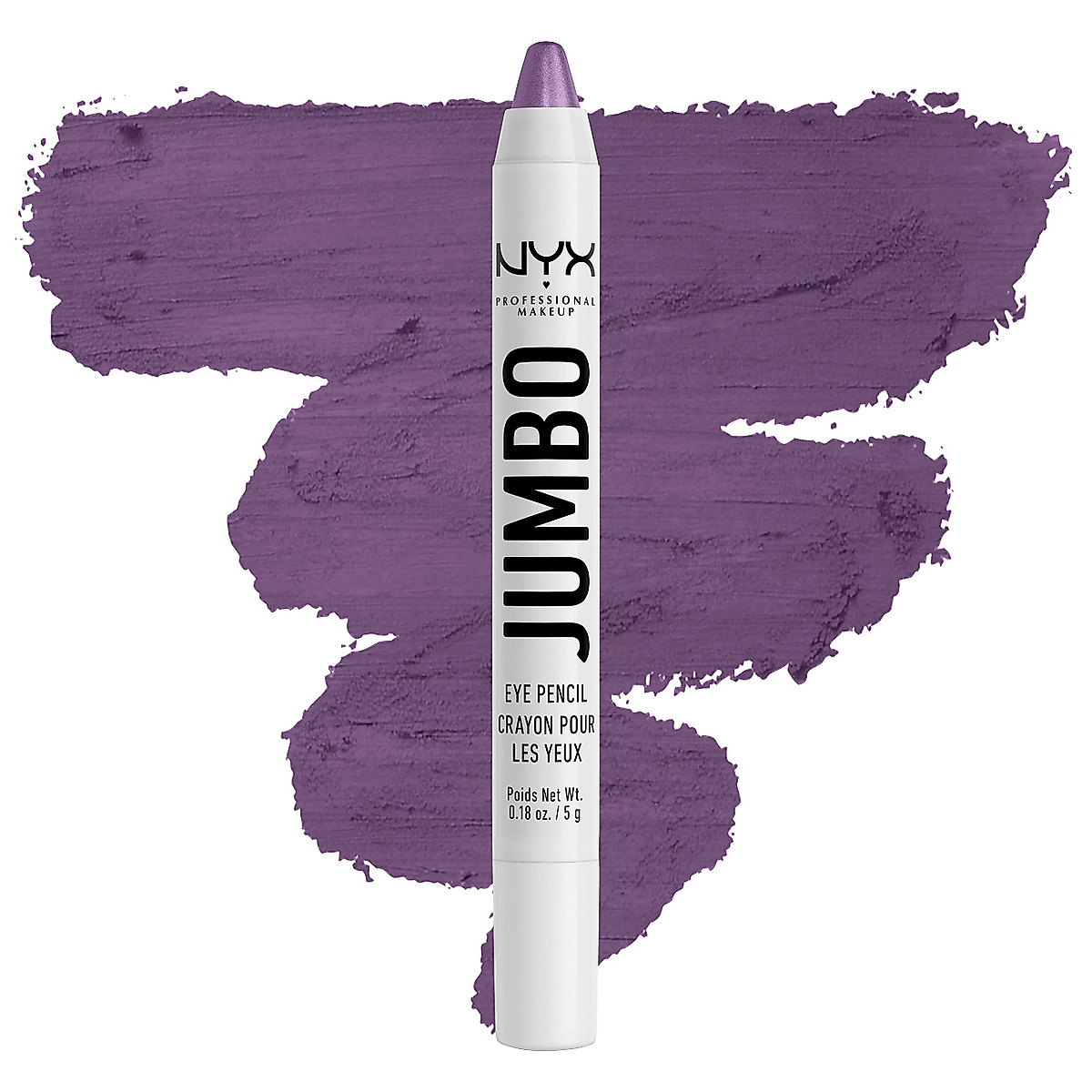 NYX PROFESSIONAL MAKEUP Jumbo Eye Pencil, Blendable Eyeshadow Stick & Eyeliner Pencil - Eggplant (Violet)