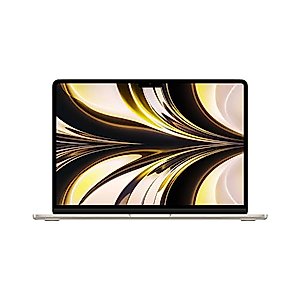 Apple 2022 MacBook Air M2 Chip (13-inch, 8GB RAM, 512GB SSD Storage) (QWERTY English) Starlight (Renewed Premium)