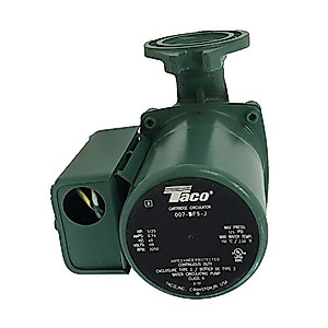 Taco 007 BF5-J Circulating Pump with Bronze Cartridge for longer life then standard 007-F5