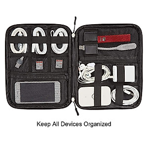 COVAX Electronic Organizers, Travel Cable Storage, Electronics Accessories Cases for Cable, Charger, Phone, USB, SD Card