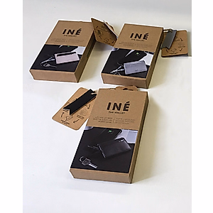 Xoopar Iné Power Wallet 3,000 mAh Ultra Thin 4-RFID Credit Card Slots Recycled Leather & Brushed Aluminum (Sweet Pink)