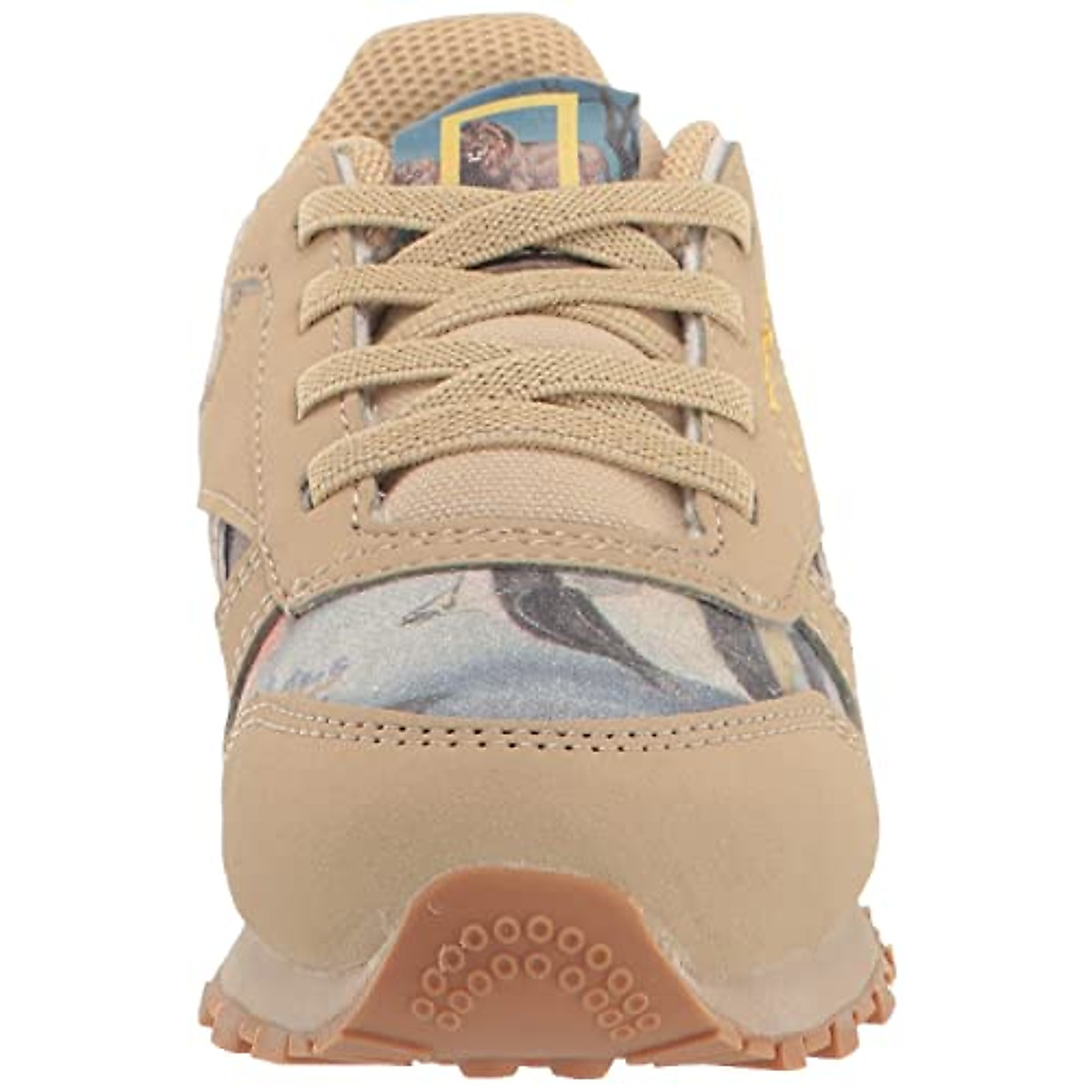 Reebok Baby Classic Leather Sneaker, National Geographic/Utility Beige/Soft Camel, 4 US Unisex Infant