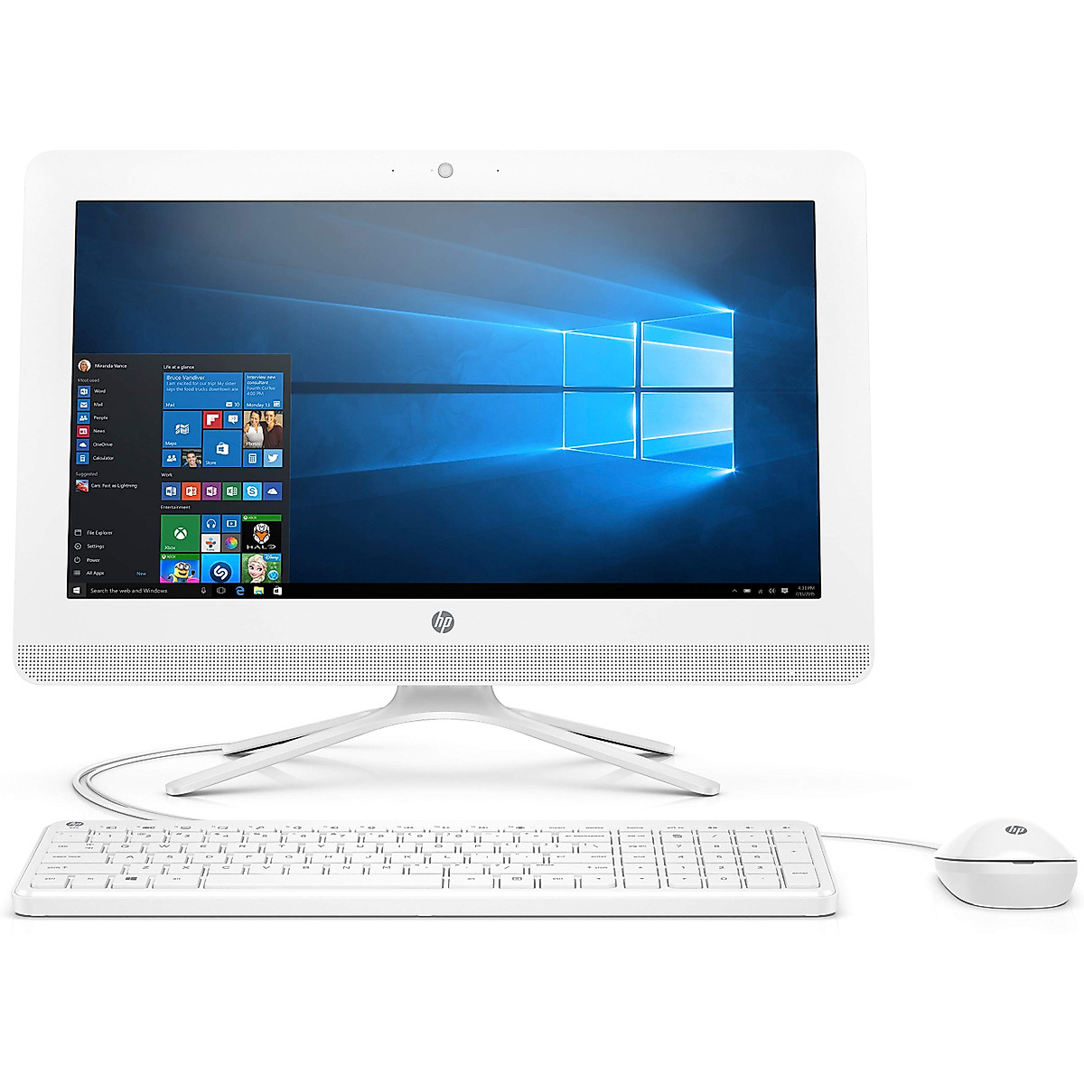 HP 20-c434 AIO - 19.5" HD+ - AMD A4-9125 - 4GB Memory - 1TB Hard Drive - White