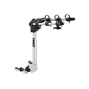 Thule Helium Pro Hanging Bike Rack - Carries 3 Bikes - Lightweight Hitch Bike Rack - Fits 2" and 1.25" receivers - Quick Tool-Free Installation - Tilts for Trunk Access - 112lb Load Capacity