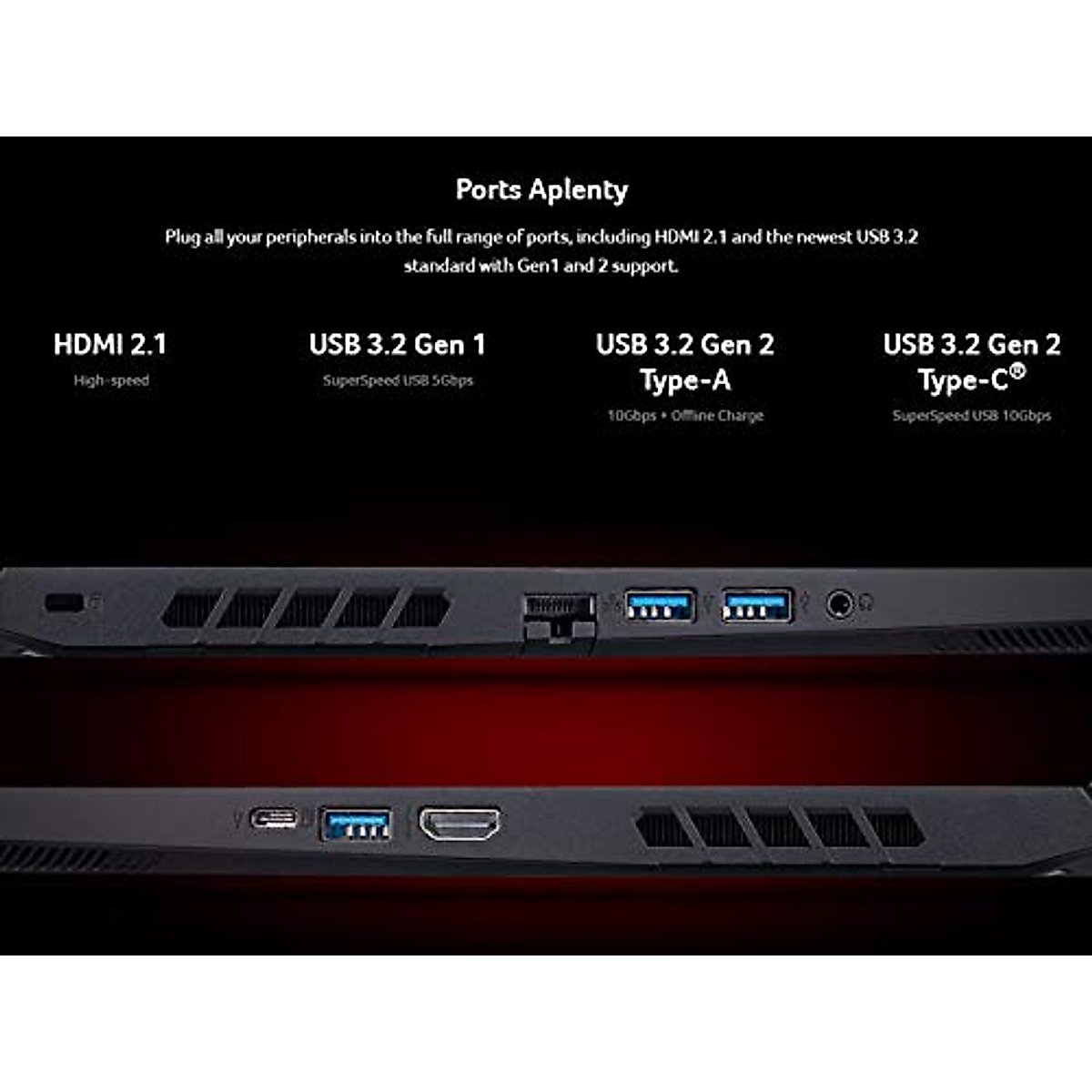 Acer Nitro 5 AN517-41-R7EY Gaming Laptop, AMD Ryzen 5 5600H Hexa-Core Processor | NVIDIA GeForce GTX 1650 | 17.3" FHD IPS Display | 8GB DDR4 | 512GB NVMe SSD | WiFi 6 | Backlit Keyboard