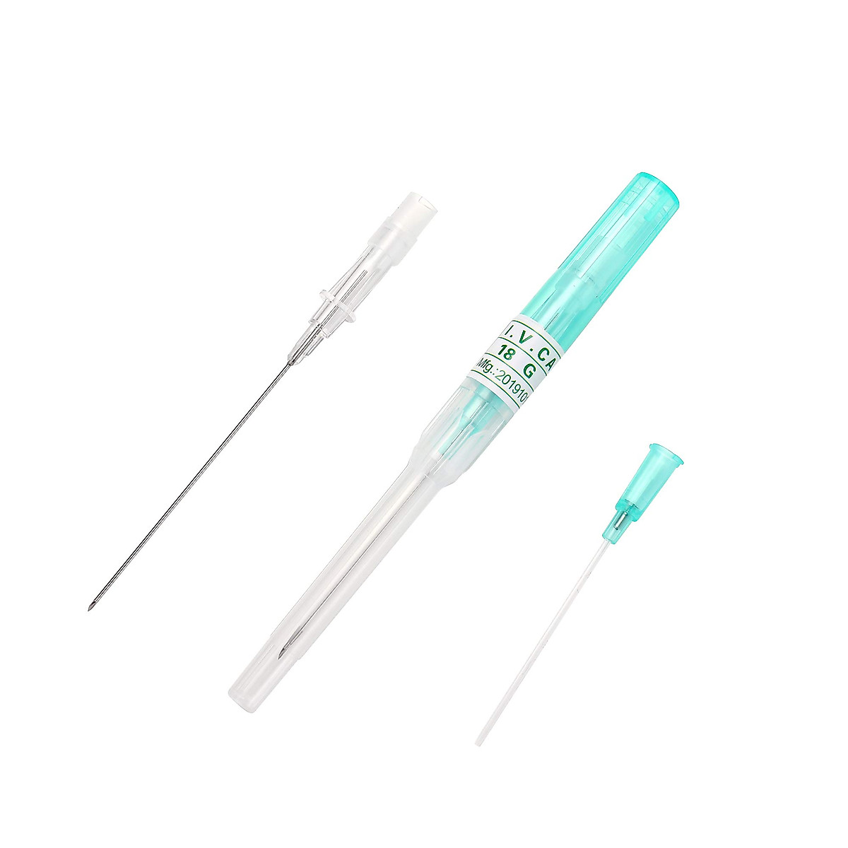 Catheter Piercing Needles,50Pcs Mixed IV Catheter Needles 14G 16G 18G 20G and 22G Ear Nose Piercing Needles Hollow Needles for Lip Tongue Belly Navel Nipple Cartilage Piercing Kit