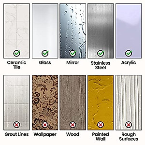 TAILI Shower Mirror Fogless for Shaving with Razor Holder, No Fog Mirror for Shower Suction, Rust-Proof & Removable Bathroom Mirror for Men and Women, Shower Makeup Shave Mirror,Black