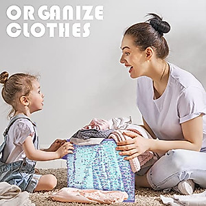 10 Pieces Fabric Foldable Purple Basket Cube Storage Organizer Bins Storage Cubes Toy Organizers and Storage for Nursery Home Bedroom Drawer, 11 x 11 x 11 inches