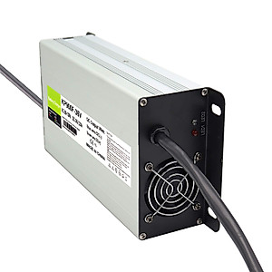 Golf Cart Battery Charger 36V 20A for 36 Volt Club Car/Yamaha Golf Cart with Crowsfoot Style Connector Crows Foot Plug