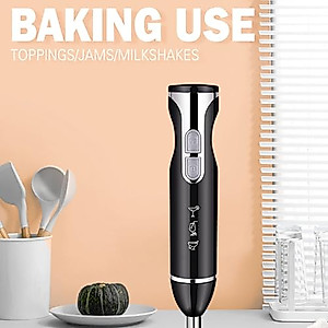 Kitchen Hand Blenders, Hand Blenders Food Blender, Powerful Mixer Grinder, Electric Stick Blender, Stick Mixer Hand Held Blender with Easy Control Grip, Sauce Mixer, Portable Food Processor