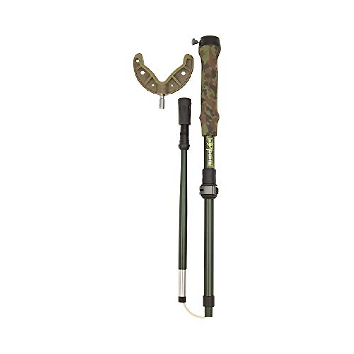 Allen Company The Shocker Tom Taker Click-Stix Shooting Stick by Allen, Collapsible Hunting Monopod, 36 inches, Green (21927)