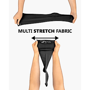 Zeta Wear Plus Size Leg Sleeve Support Socks - The Wide Calf Compression Socks Men and Women Love for Its Amazing Fit, Cotton-Rich Comfort, Compression & Soothing Relief, 1 Pair, 3XL, Black