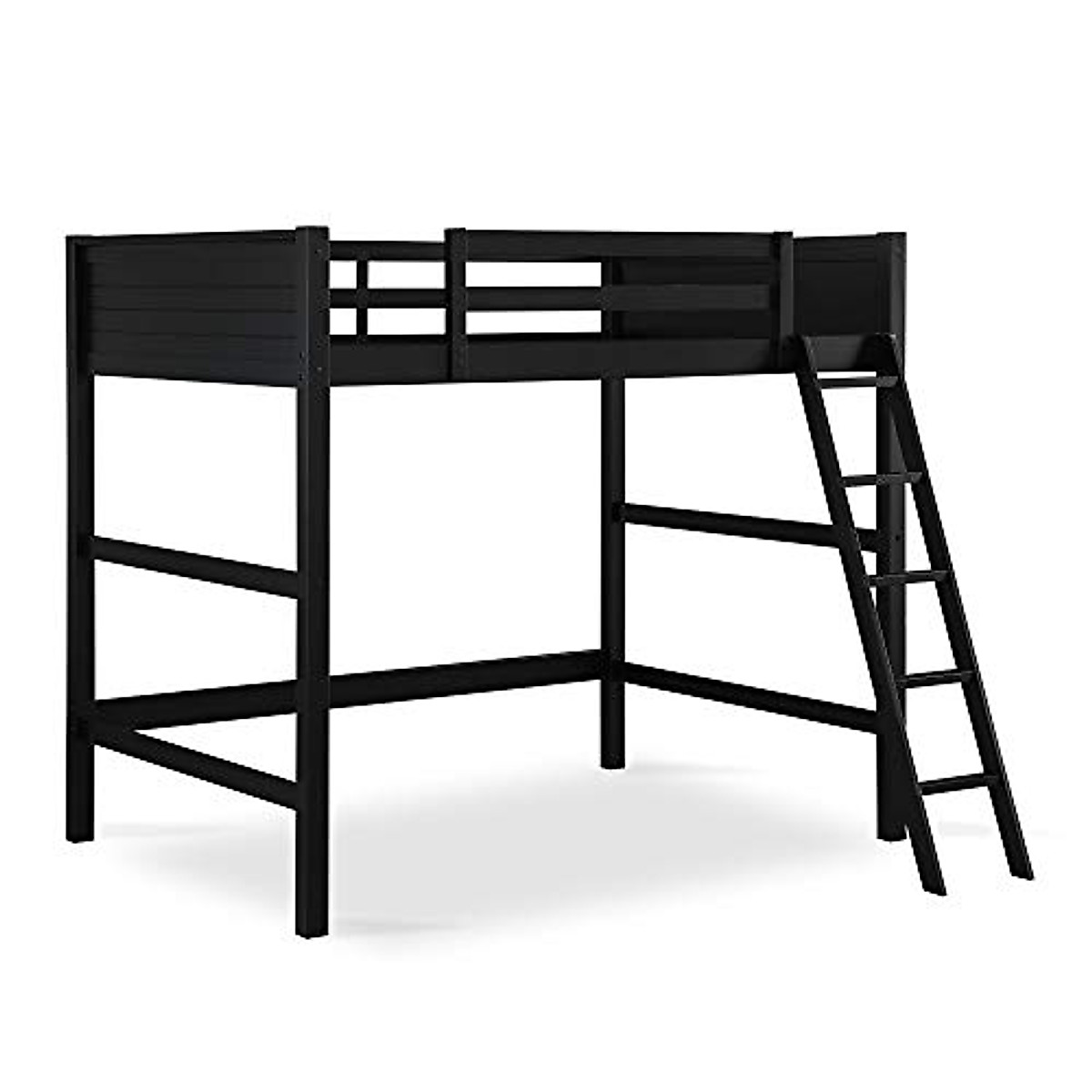 DHP Denver Full Size Loft, Black bed