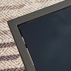 Domi Outdoor Patio Bistro Set of 5, C Spring Motion Chair, All-Weather Conversation Armchair with Ottoman & Quick Dry Textile for Porch,Deck,Yard,Garden,Lawn