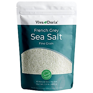 Viva Doria Sel Gris French Light Grey Sea Salt, 1.5 lb (24 oz)