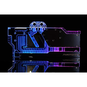 Phanteks (PH-GB2080TiAS_CR01) Glacier G2080Ti Strix GPU Full Waterblock for Asus ROG Strix RTX 2080/2080Ti - Nickel-Plated, Acrylic, Addressable RGB, Mirror Chrome