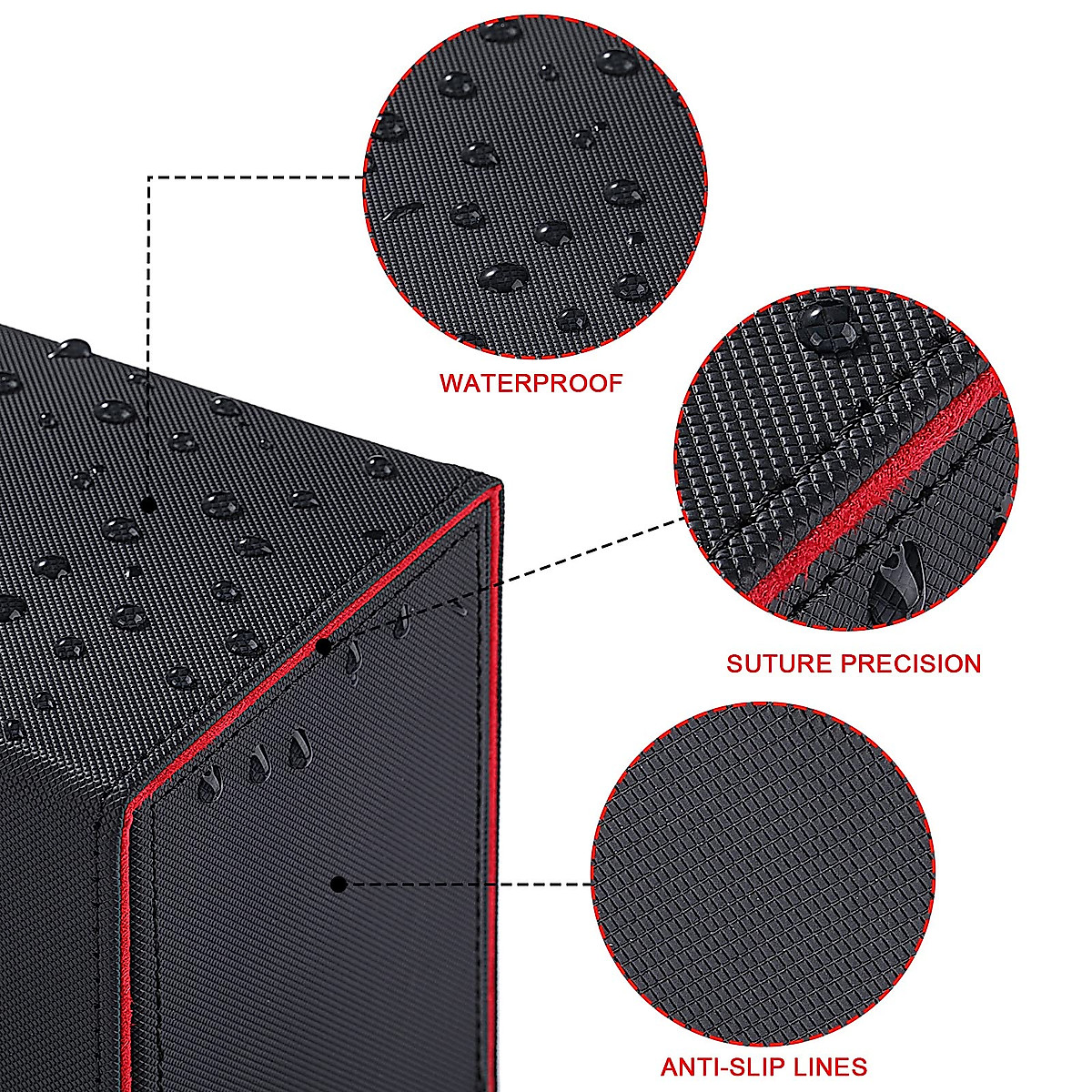 Epakh Graded Deck Card Storage for 32 4-Screw Trading Cards or 32 Graded Cards, Deck Trading Cards Box Holding Compatible with TCG MTG Storage Boxes for Baseball Play Cards(Black)