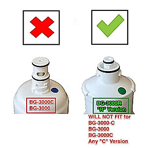 AFC Brand, water filter, Model # EPH-1200-2-9000SC Compatible with BodyGlove(R) BG-3000R BG3000R Filters Does NOT FIT BG-3000C Will not fit The C Version