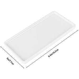 EdirFtra 2Pcs Porcelain Bowl Sanitary Plate Palette Bathroom Ceramic Floor Storage Rectangular Ceramic Holder for Bar KTV Hotel Home