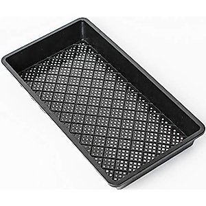 1020 Mesh Bottom Trays 5 Pack - Heavy Duty Microgreens Growing Trays - Plastic Plant Trays for Indoors Seed Starting - Propagation Tray for Microgreens & Wheatgrass Sprouting