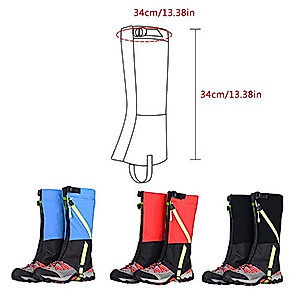 HomDSim Children Leg Gaiters Outdoor Waterproof Snow Gaiter for Kids Hiking Climbing Hunting Leg Cover Shoes Gaiters