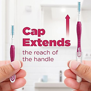 GUM Proxabrush Go-Betweens - Moderate - Interdental Brushes - Soft Bristled Dental Picks for Plaque Removal & Gum Health - Safe for Braces & Dental Devices, 10ct