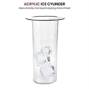 FineDine Glass Drink Dispenser for Fridge - 1 Gallon Water, Laundry Detergent or Beverage Dispenser for BBQ, Picnic, Pool Party and Social Events