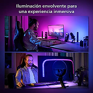 Philips Hue Play Gradient PC Lightstrip [for 32-34 Inch Screens] LED Smart Lighting. Sync for Entertainment, Gaming and Media