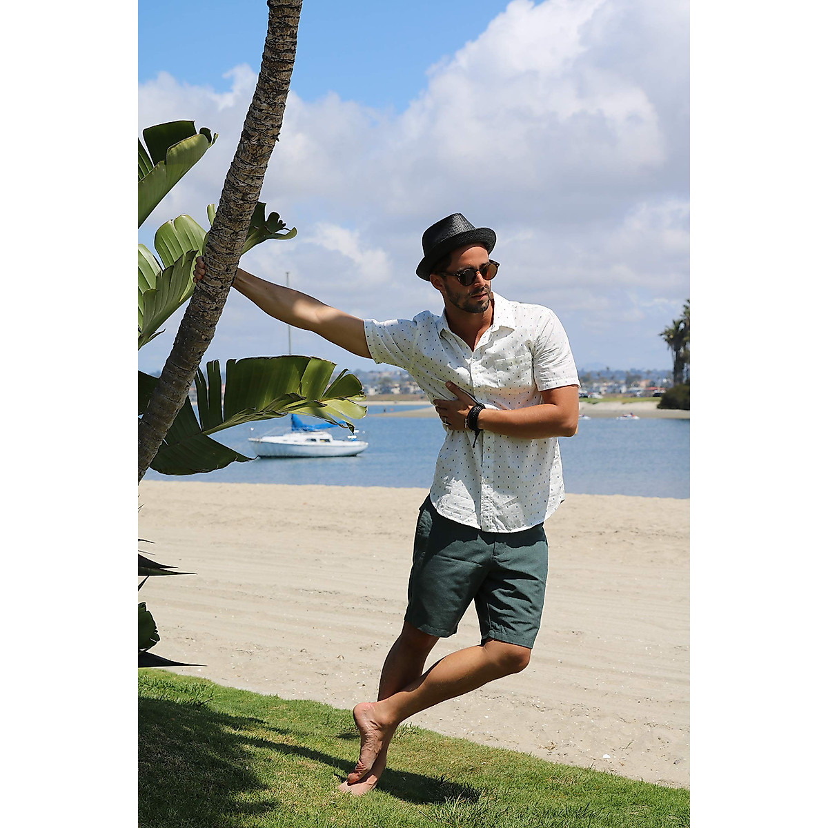 Peter Grimm Men's Standard Depp Natural Straw Fedora, Brown, XX-Large