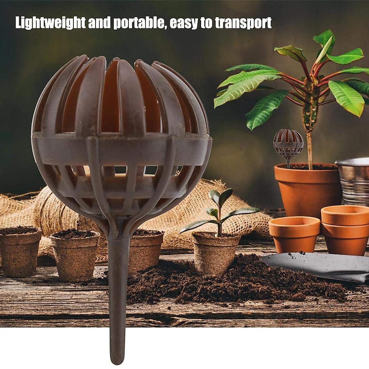 100pcs/ Set Fertilizer Cover Box Basket ABS Material Reusable Portable Safe for Bonsai Plant Flower Orchid Small Plant (Big)