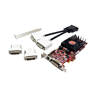 VisionTek Radeon 4350 SFF DMS59 512MB DDR2 PCIe x1 Graphics Card - 900308