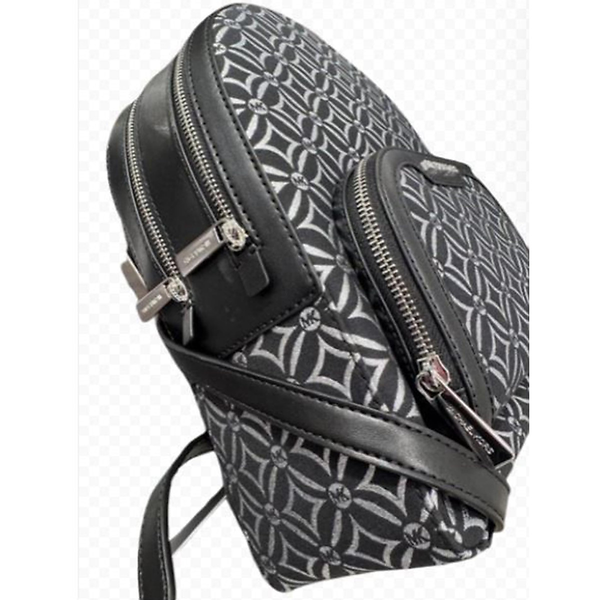 Michael Kors Jaycee Backpack Black Medium Leather, Black