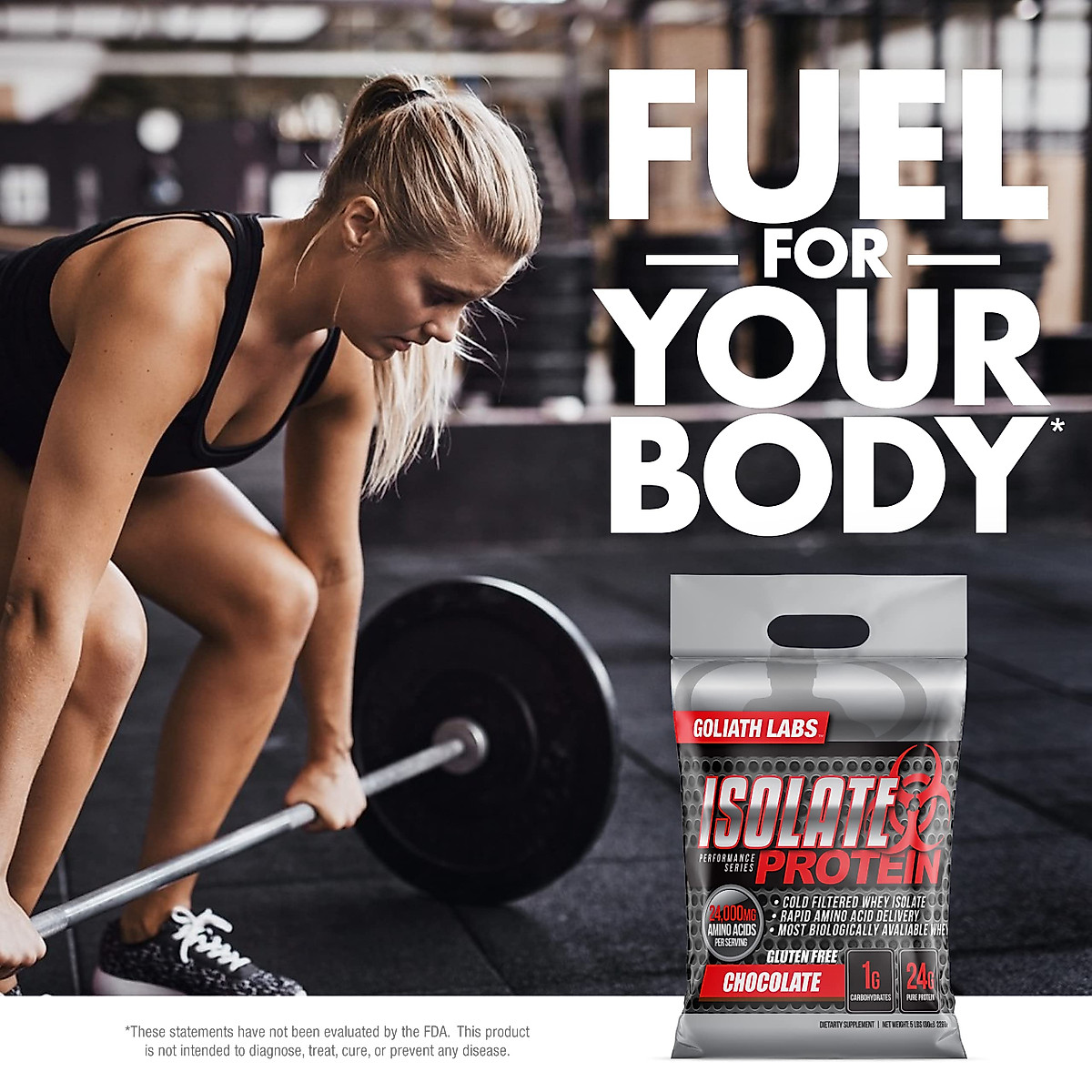 Goliath Labs Whey Protein Isolate [10 lbs/Strawberry] –Pure Protein Powder, 100% Cold Filtered, 24,000mg Amino Acids/Serving, Protein Mix for Muscle Strength (Packaging May Vary) – Diet & Nutrition