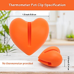 Windspeed Thermometer Pot Clip Holder(No Thermometer Include), 2Pcs Candy Thermometer Pot Clip Holder for Digital Thermometer Holder for Candle Soap Jam Candy Milk Chocolate Cooking