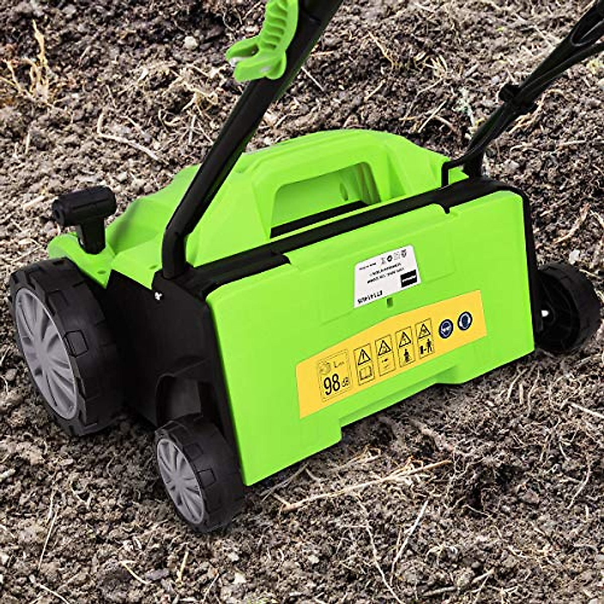 Goplus 2-in-1 Lawn Mowers 13-Inch Lawn Dethatcher 12 Amp, 3 Level Depth Adjustable Weeder w/ 40L Collection Bag & 2 Removable Blades, Corded Electric Scarifier for Garden & Yard