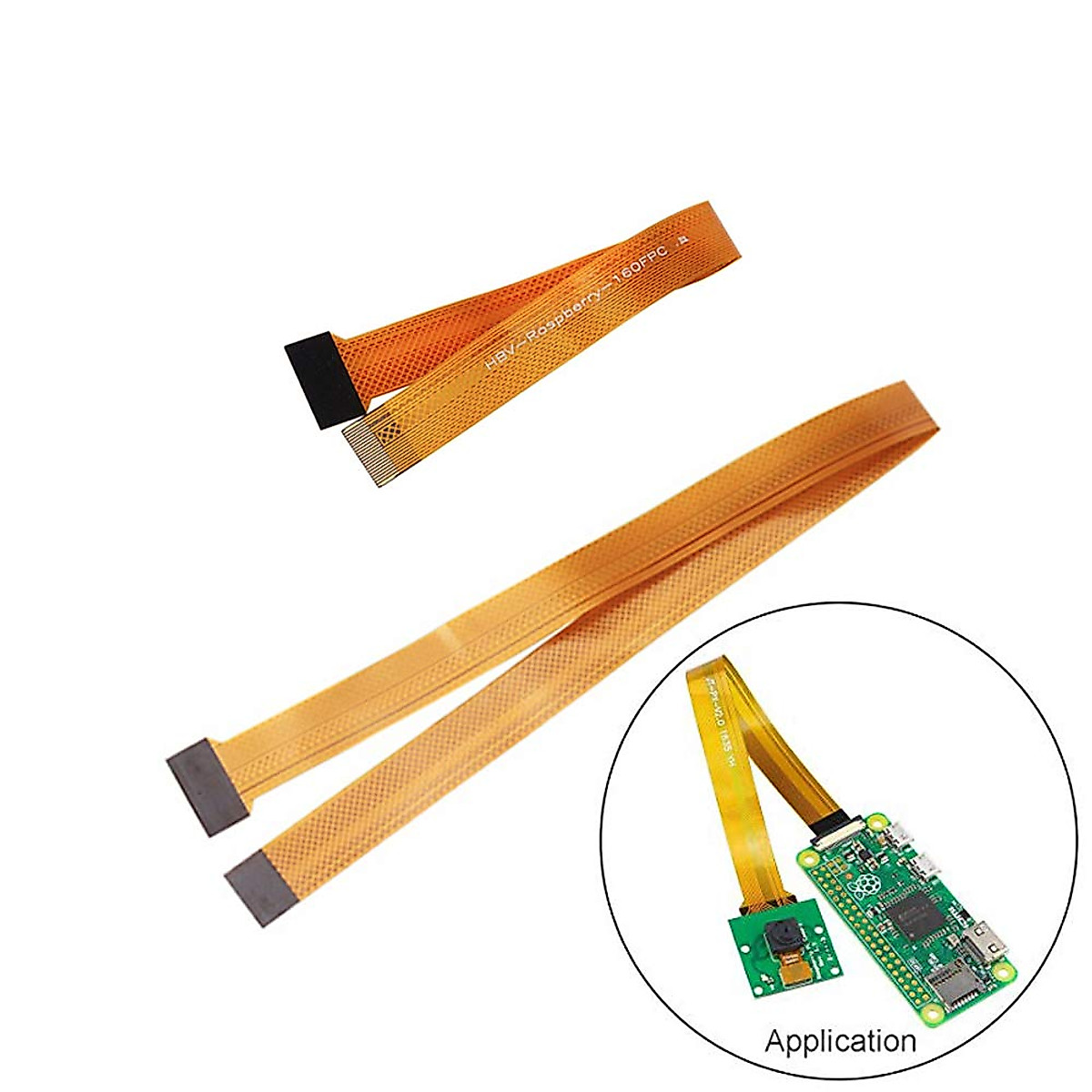 Onyehn 2pcs for Raspberry Pi Zero Camera FFC Cable Flex Cable 15Pin to 22Pin 16CM and 30CM Ribbon Cable for Raspberry Pi Zero/Zero W