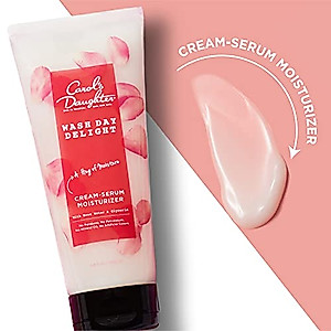 Carol's Daughter Wash Day Delight Cream Serum Moisturizer for Curly Hair, Anti-Frizz, Made with Rose Water and Glycerin, 6.8 Fl Oz
