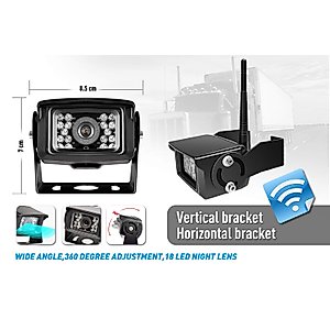 ZEROXCLUB Single Rear View Camera only for W01 WX02 BW4 System purchases Before March 2021 (CM-W01) (Please Ask The Seller if it is Compatible Before Purchasing)