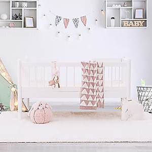 ROSMARUS Fluffy Rug for Bedroom 3'X5' Fuzzy Rug for Girls Boys Kids Nursery Teens Room Room Shaggy Rug for Dorm Shag Carpet Room Decor, White