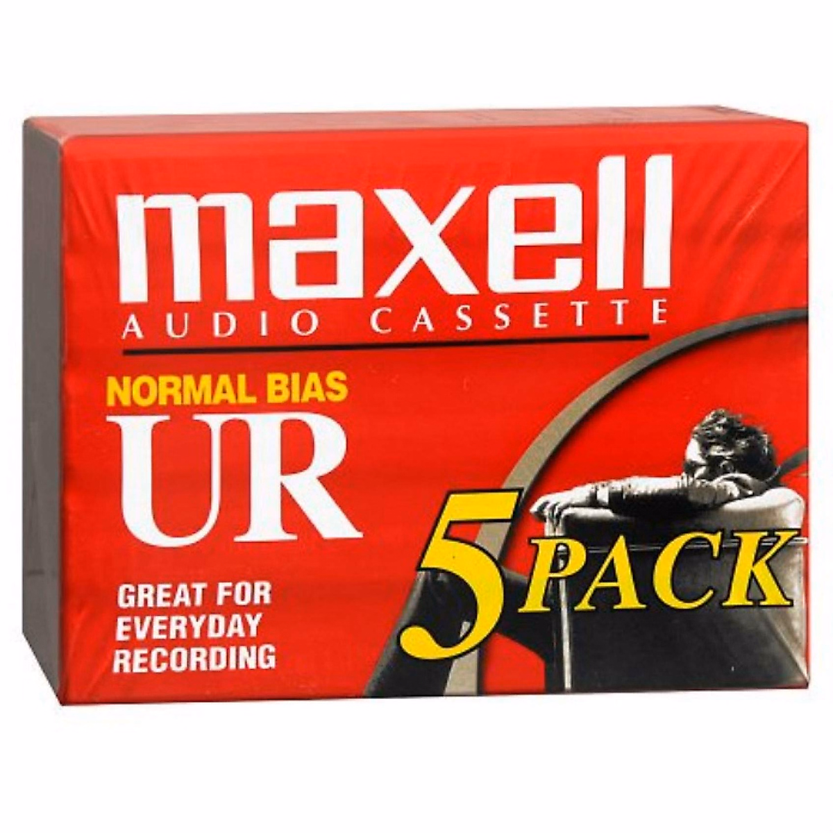 Maxell Audio Cassette Normal Bias UR 120 IEC Type EQ 120us Pack of 5