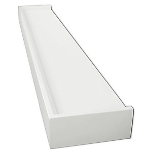 Ballucci Modern Ledge Wall Shelves, Set of 4 Wood Floating Shelves for Bedroom, Bathroom, Living Room, Kitchen, Nursery, White