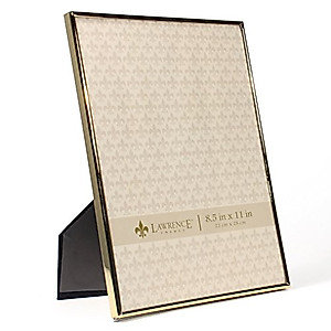 Lawrence Frames 670081 8.5x11 Simply Gold Metal Picture Frame
