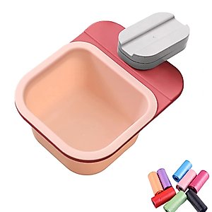 UpTuoLi Rotatable Clip-on Mini Garbage Can with Trash Bag - Clipped Under Dinner Desk or Table Counter, Small Waste Basket Tiny Trash Bin