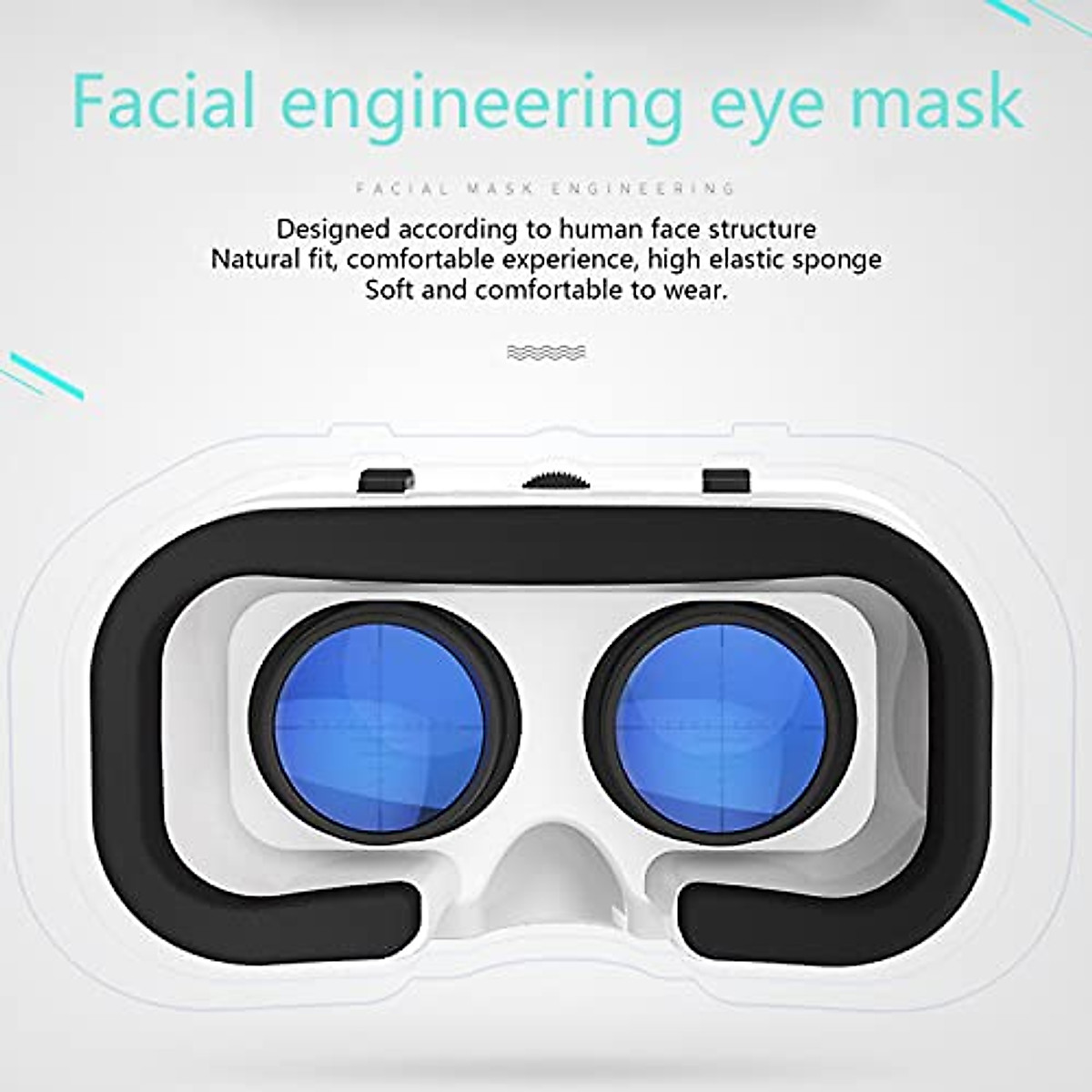 QIUSGE VR Headset Advanced All-in-One Virtual Reality Glasses Compatible with Phone,Soft & Comfortable New 3D VR Glasses Suitable for Movies with Remote Control (#3 VR Glasses +B Handle+Mirror Cloth)