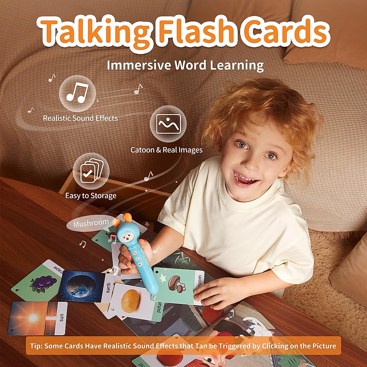 alilo Learning Educational Toys for Toddlers 2-3-4-5-6, Interactive Reading Pen Set for Kids, with 3 Learn to Read Books for Kids, 100 Talking Flash Cards, 540 Recording Stickers, Alphabet, Music Card
