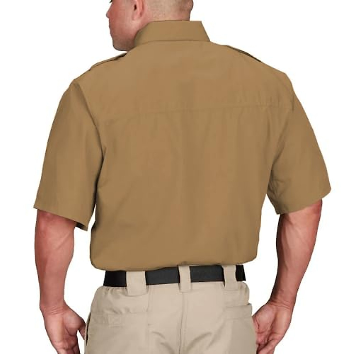 Propper Men's Short Sleeve Ripstop Tactical Shirt, Coyote, Medium