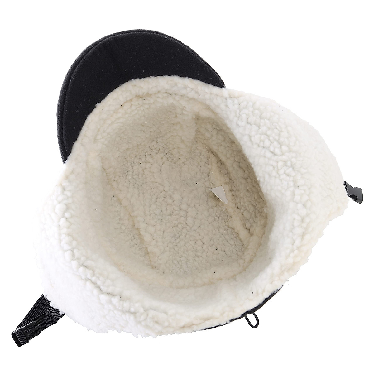 Connectyle Mens Fleece Thermal Skull Cap Warm Winter Beanie with Earflap Outdoor Cycling Sports Hat Black