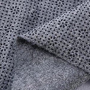 Antislip Vinyl Primary Tufting Cloth Backing Fabric Non Slip Pad with Plum Blossom Pattern for Carpets Rug Tufting Gun Cushion Punch Needle (70 x 39 Inch) (Black)