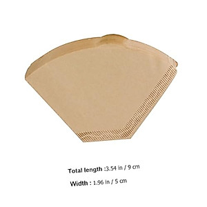 FUNOMOCYA 80pcs Coffee Fan Filter Coffee Filter Coffee Filters 2 Espresso Makers Filters Portable Coffee Sector Filter Coffe Filter Tea Filter Coffee Strainer Tea Strainers Paper